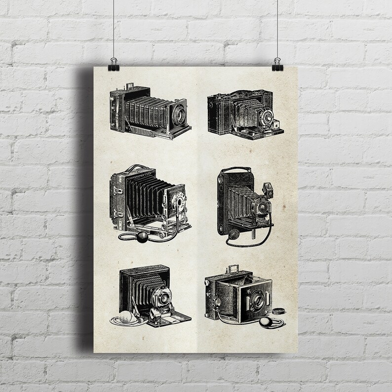Printable Posters. Camera and Typewriter - Etsy