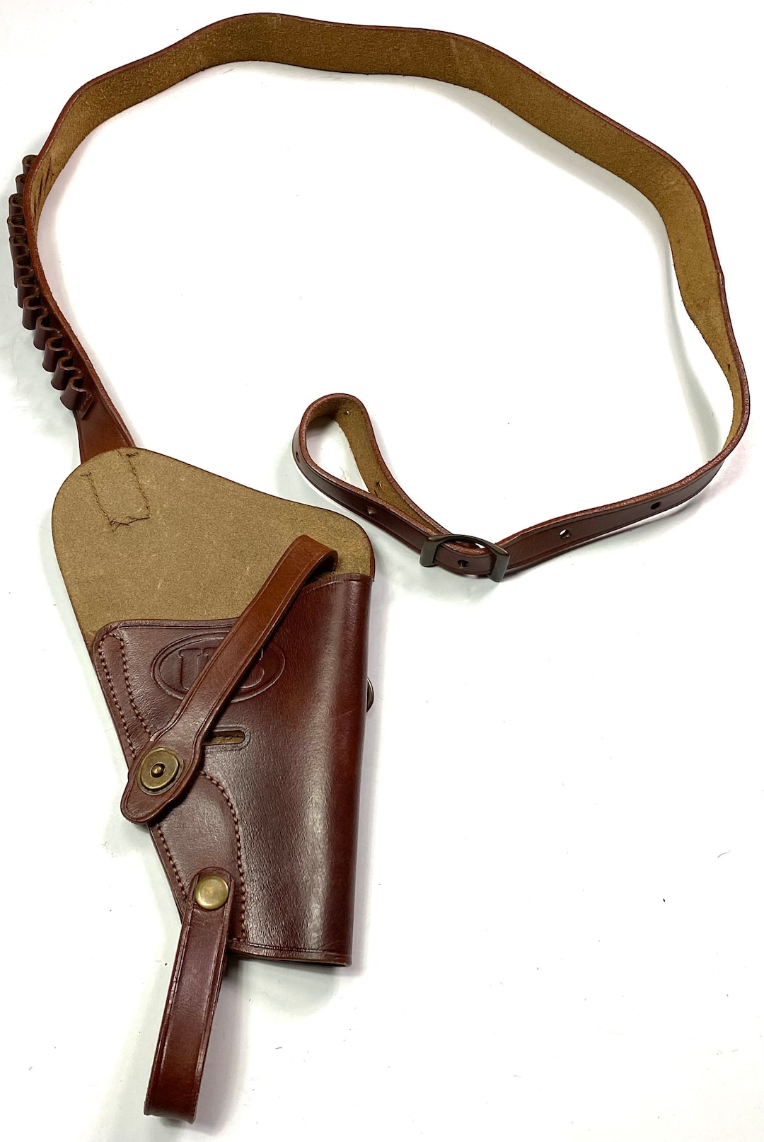 WWII US .38 Revolver Pistol M3 Shoulder Holster Brown Leather - Etsy