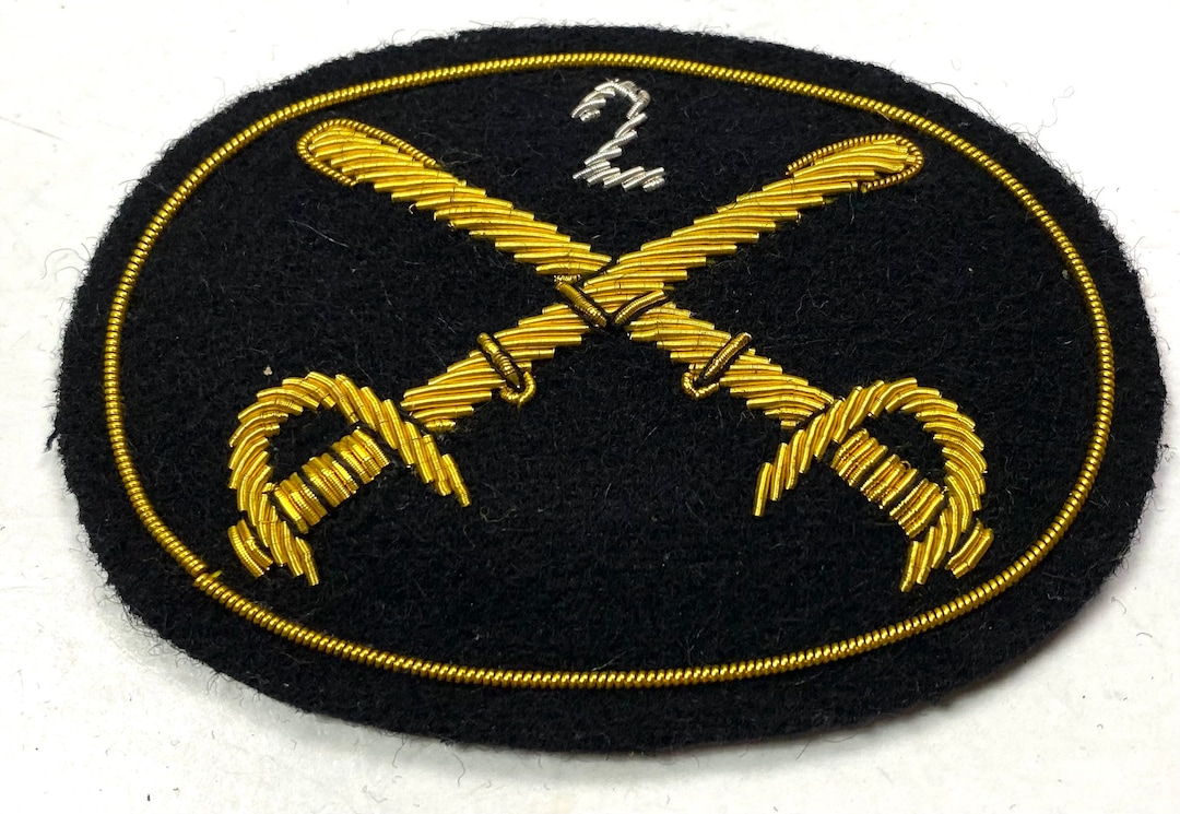 Civil War US Union 2nd Cavalry Kepi Hardie Hat Brim Cap Insignia-large ...