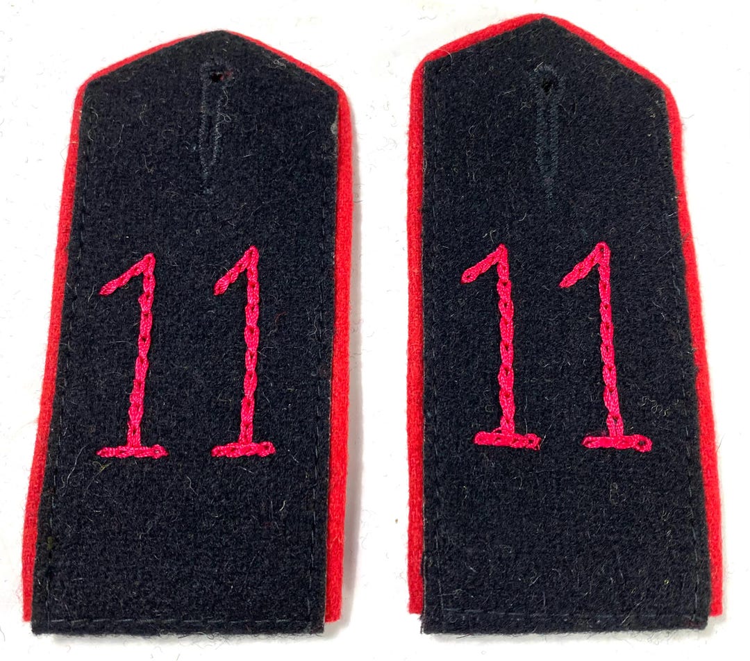 WWI German M1907 Field Grey Wool Tunic Shoulder Boards-11th Pioneer ...