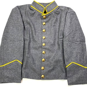 Civil War CS CSA Confederate Grey Wool Shell Jacket Tunic-cavalry - Etsy
