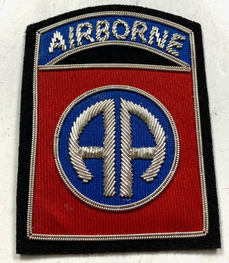 WWII US Airborne Paratrooper 82nd Airborne Class A Jacket Insignia ...
