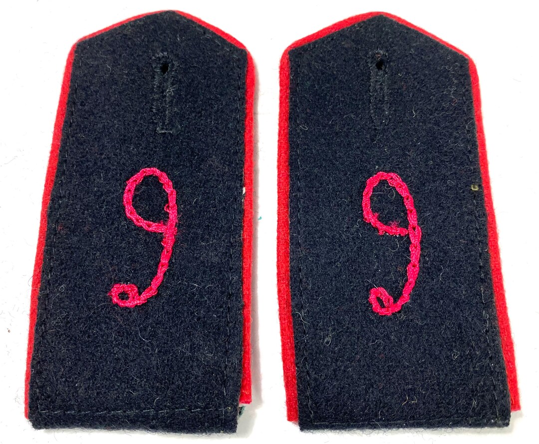 WWI German M1907 Field Grey Wool Tunic Shoulder Boards-9th Pioneer ...