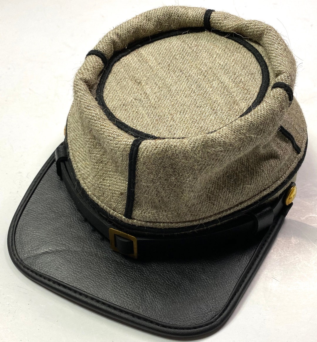 Civil War CSA CS Confederate Enlisted Infantry Jean Wool Kepi Cap - Etsy