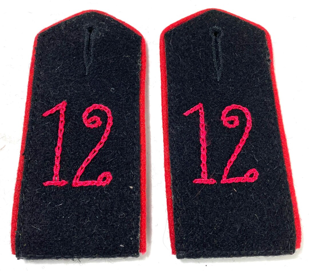 WWI German M1907 Field Grey Wool Tunic Shoulder Boards-12th Pioneer ...