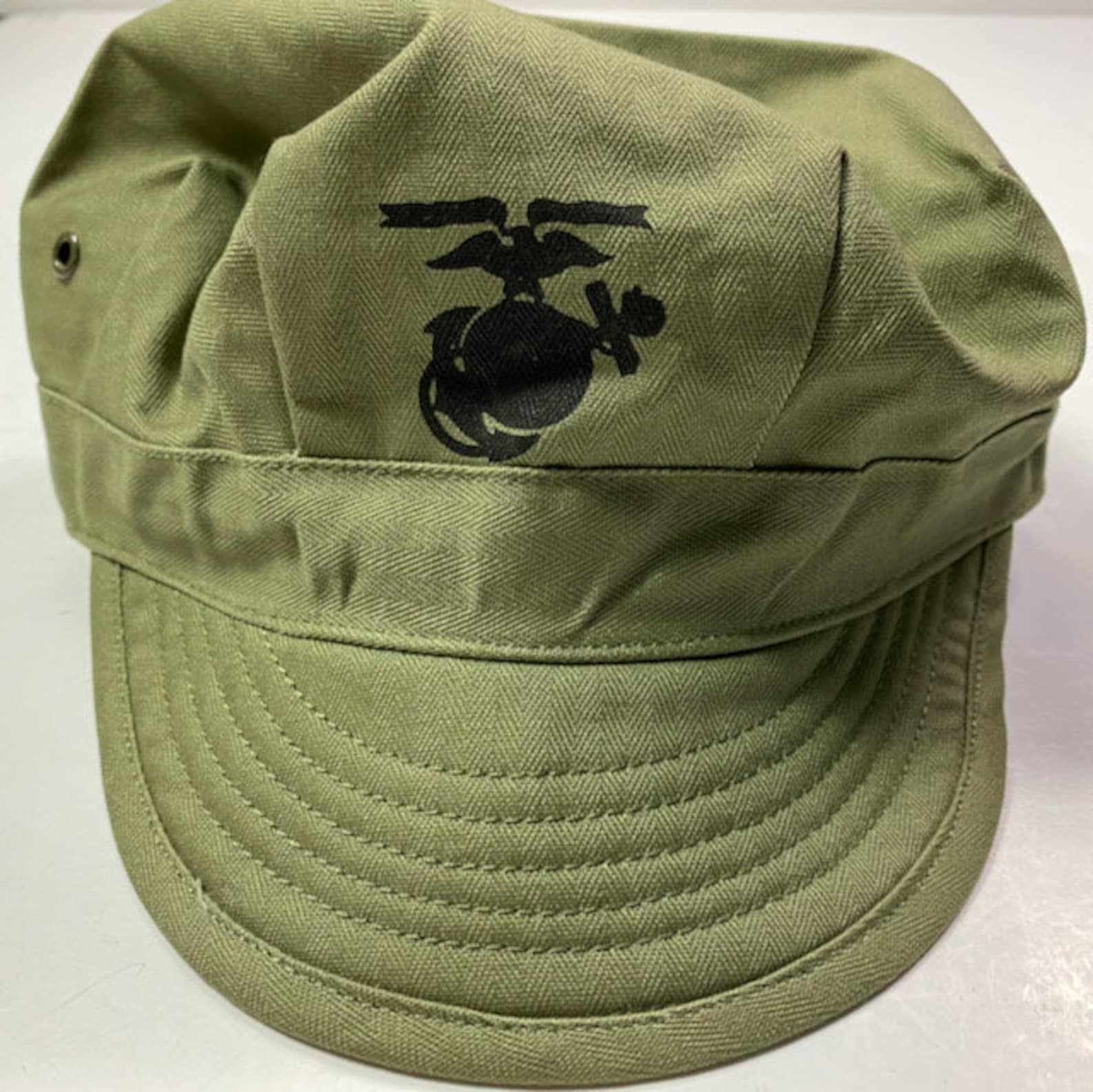 WWII US USMC Marine P1941 Summer Hbt Combat Field Cap W/ | Etsy