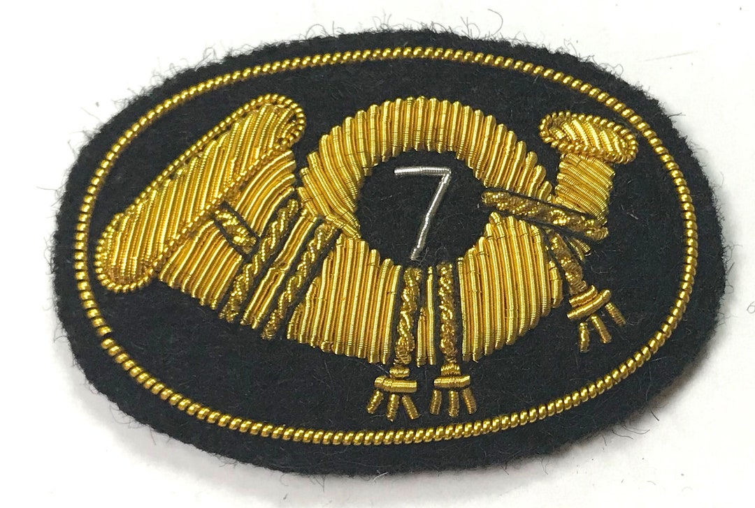 Civil War US Union 7th Infantry Kepi Hardie Hat Brim Cap Insignia-small ...