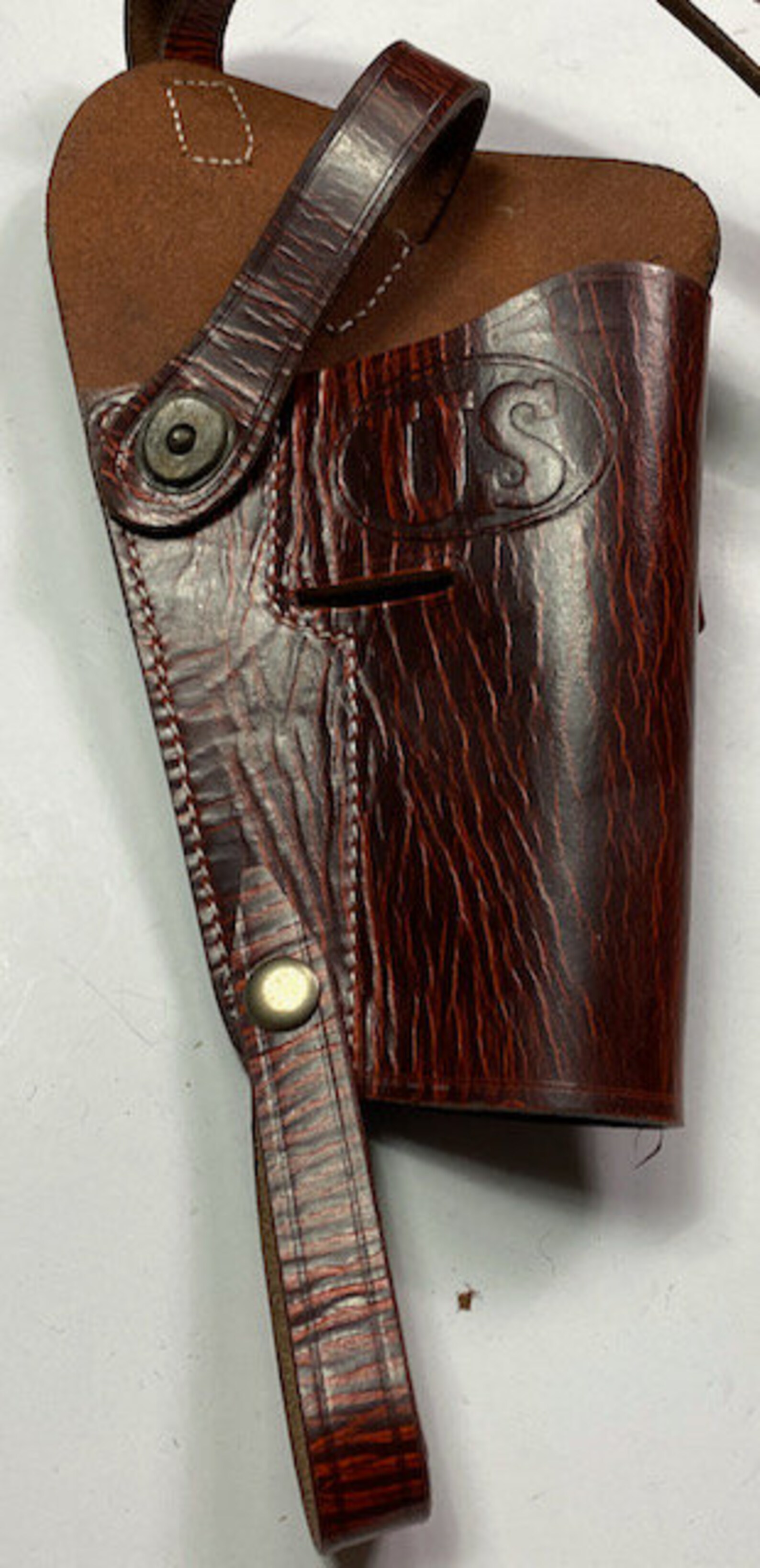 WWII US .45 Pistol M3 Shoulder Holster-brown Top Down Leather - Etsy