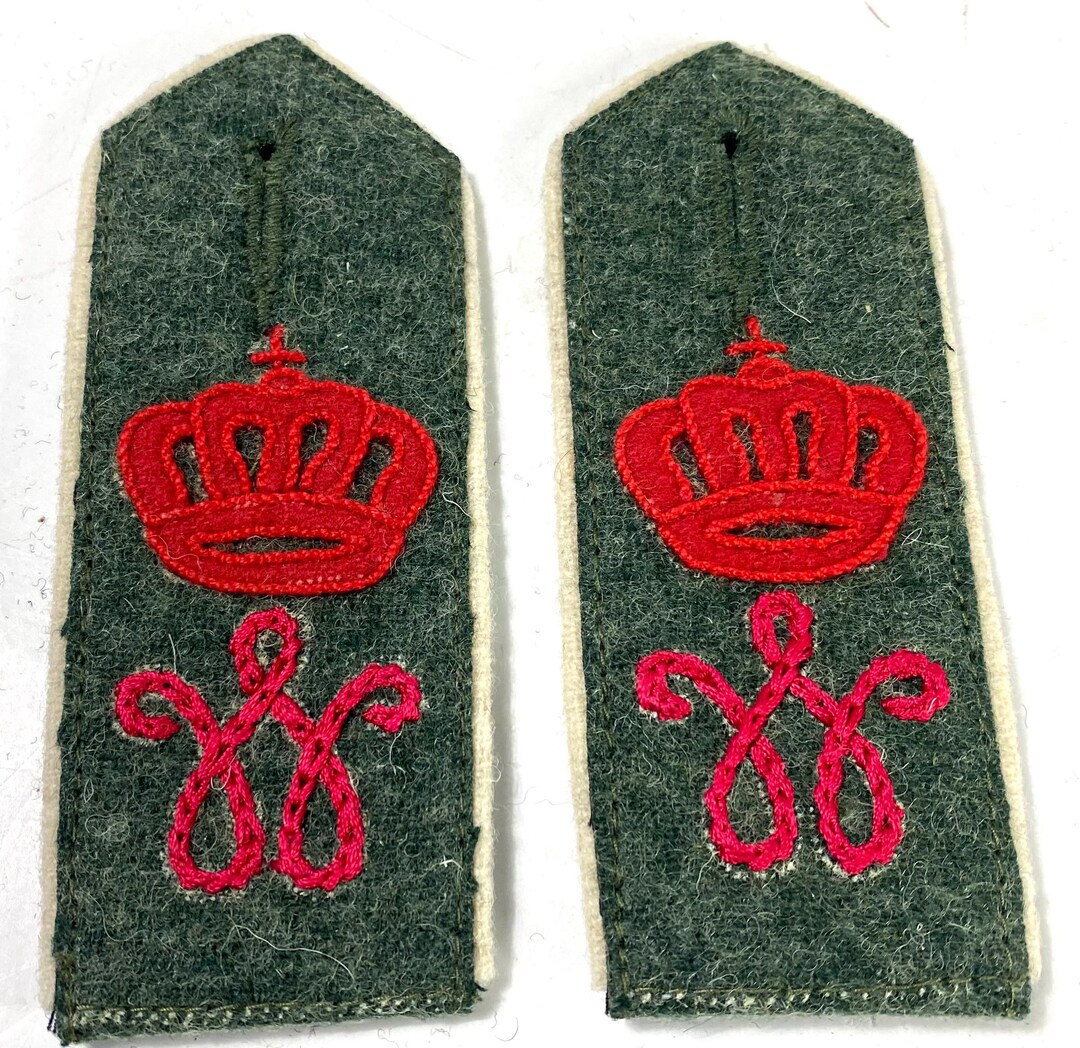 WWI German M1907 Field Grey Wool Tunic Shoulder Boards-92nd Infantry ...