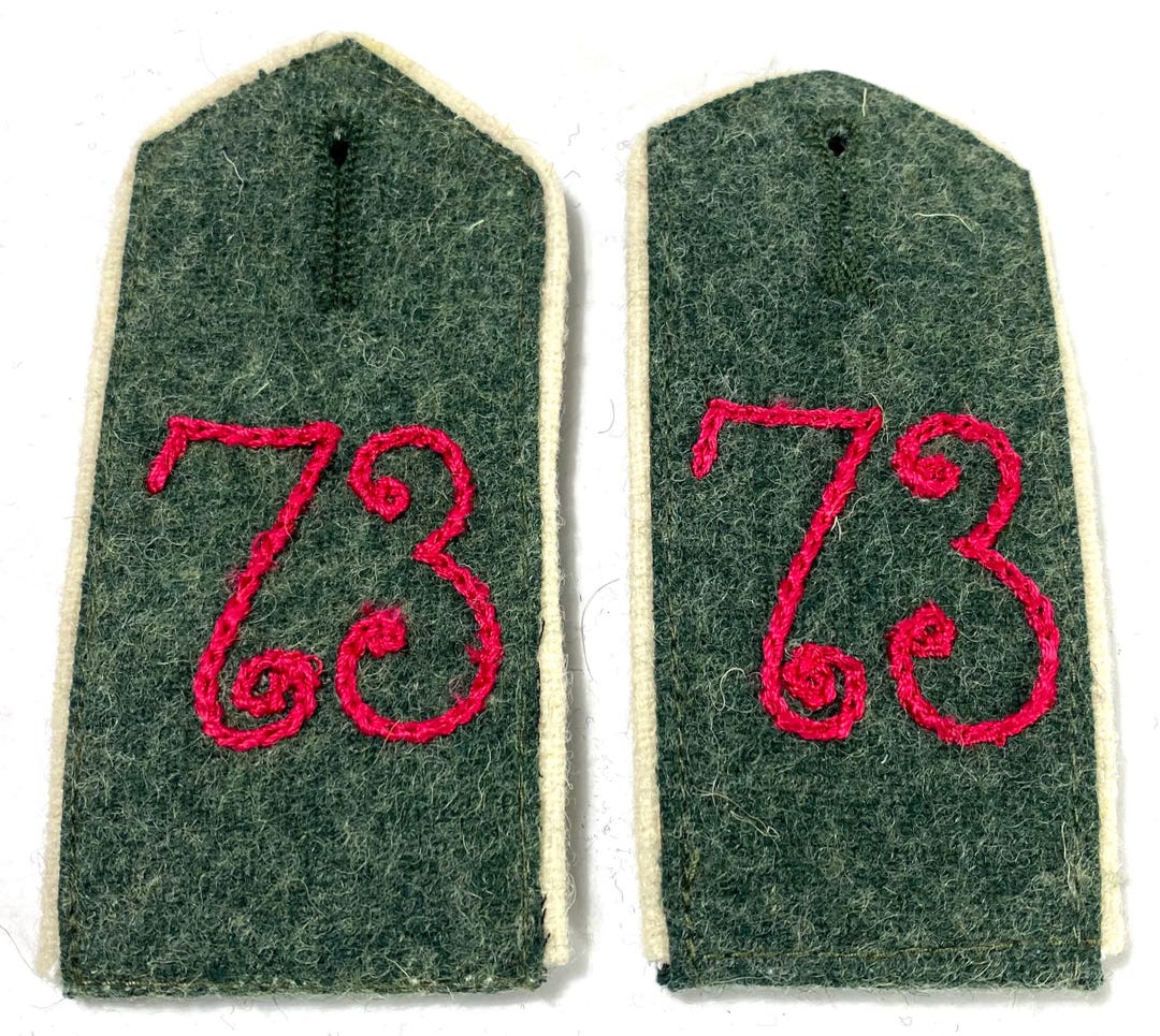 WWI German M1907 Field Grey Wool Tunic Shoulder Boards-73rd Infantry ...