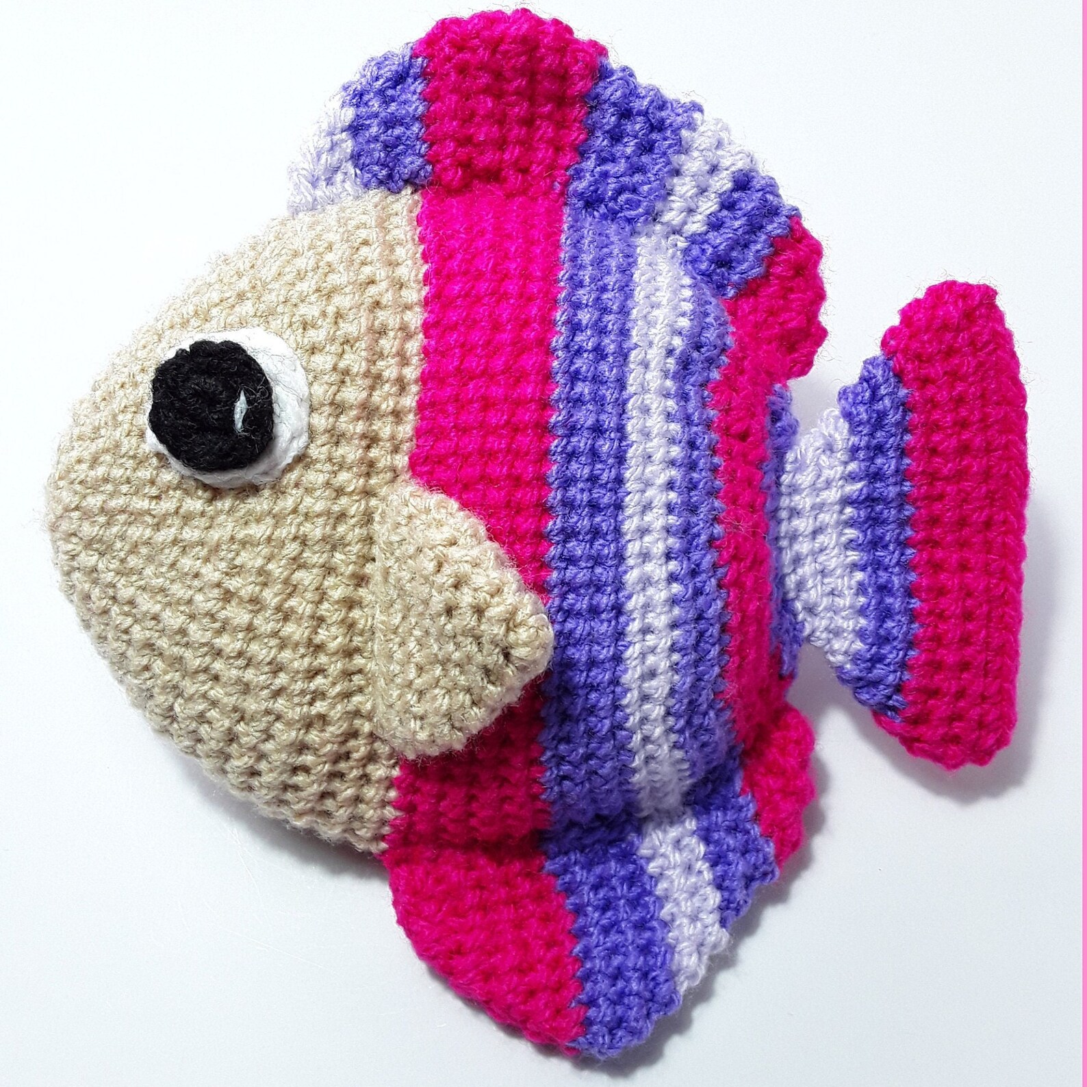 PDF Crochet Pattern Fishy the Rainbow Fish/ Patrón En PDF Para Tejer a ...
