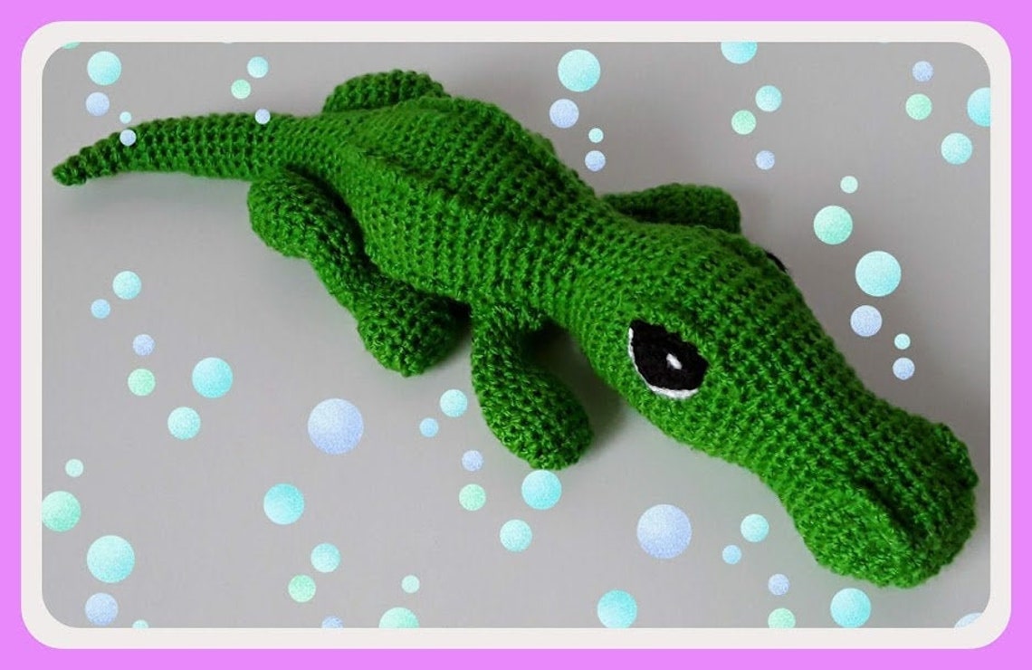 PDF Crochet Pattern Crocodile/Alligator Patrón en PDF | Etsy