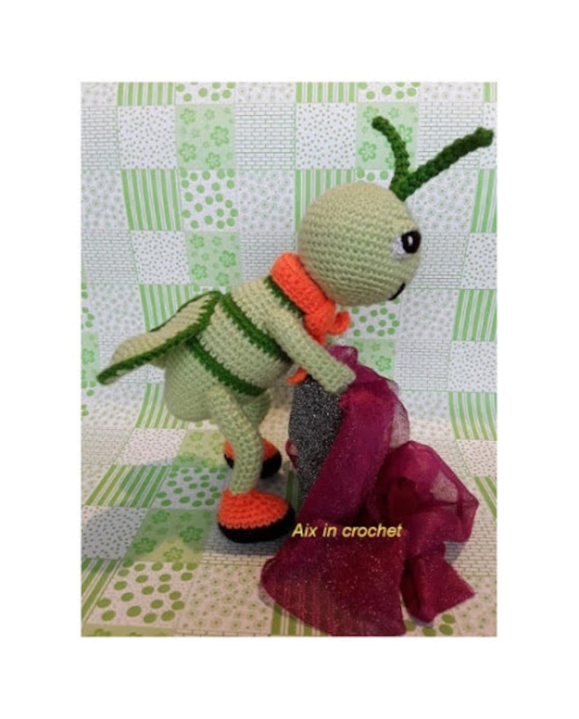 Grillo patrón de crochet en PDF / Saltamontes /PDF Pattern | Etsy España