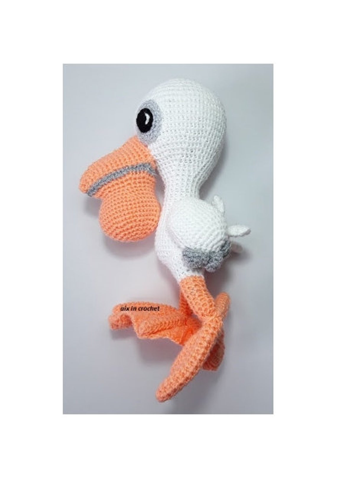 PDF Crochet Pattern Remy the Pelican / Patrón En PDF Para Tejer a ...