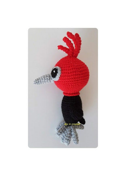 PDF Crochet Pattern Max, the Woodpecker / Patrón En PDF Para Tejer a ...