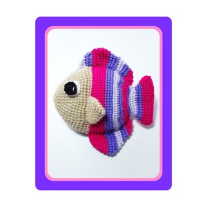 PDF Crochet Pattern Fishy the Rainbow Fish/ Patrón En PDF Para Tejer a ...