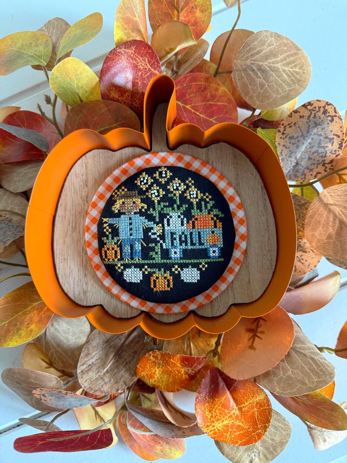 The Fall Wagon-fall Roundabouts Cross Stitch Chart - Etsy
