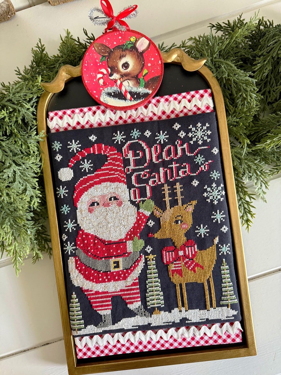 Dear Santa-cross Stitch Chart - Etsy
