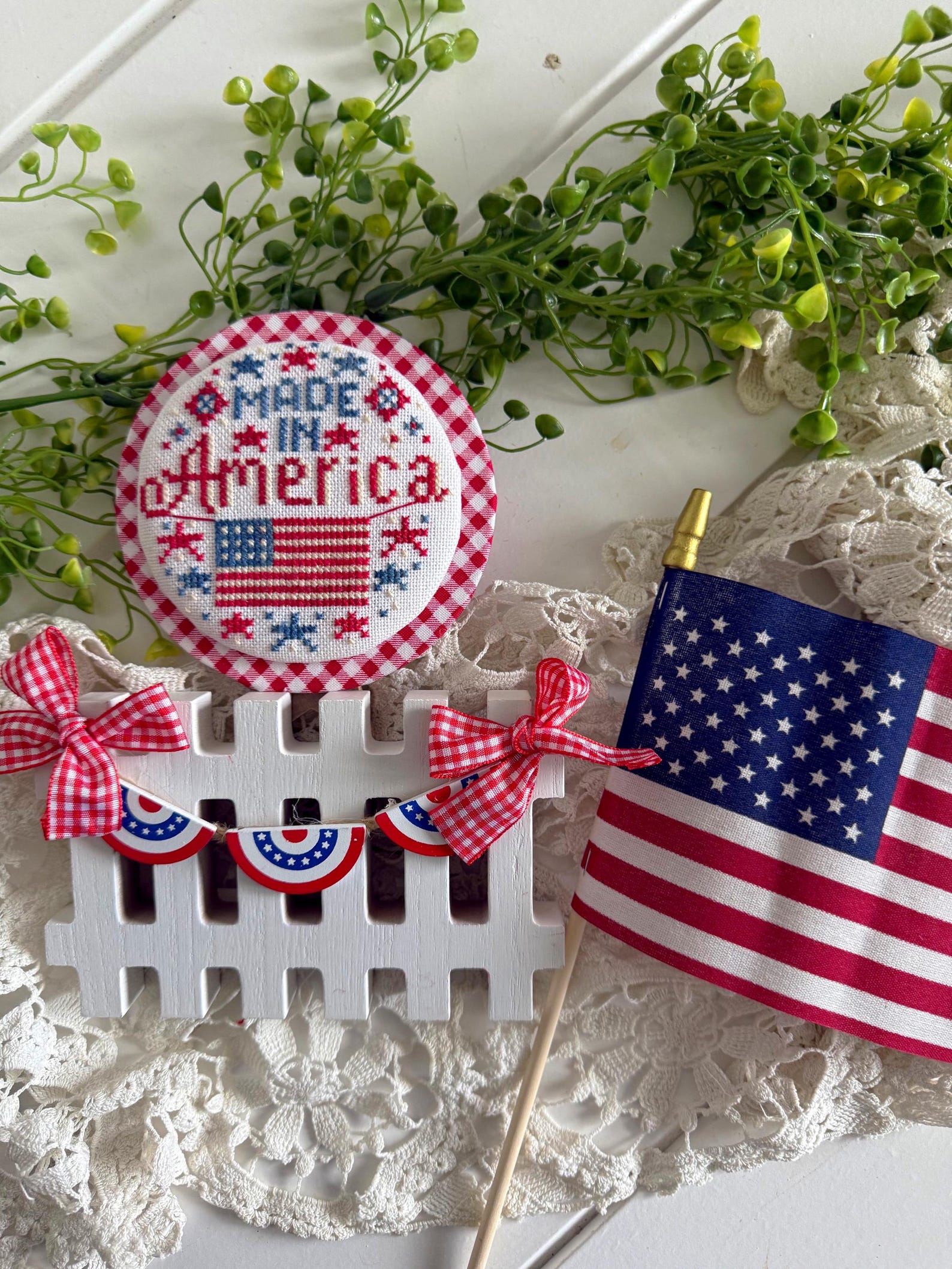 Made in America With Bonus Born in the Usa-roundabouts Cross Stitch ...