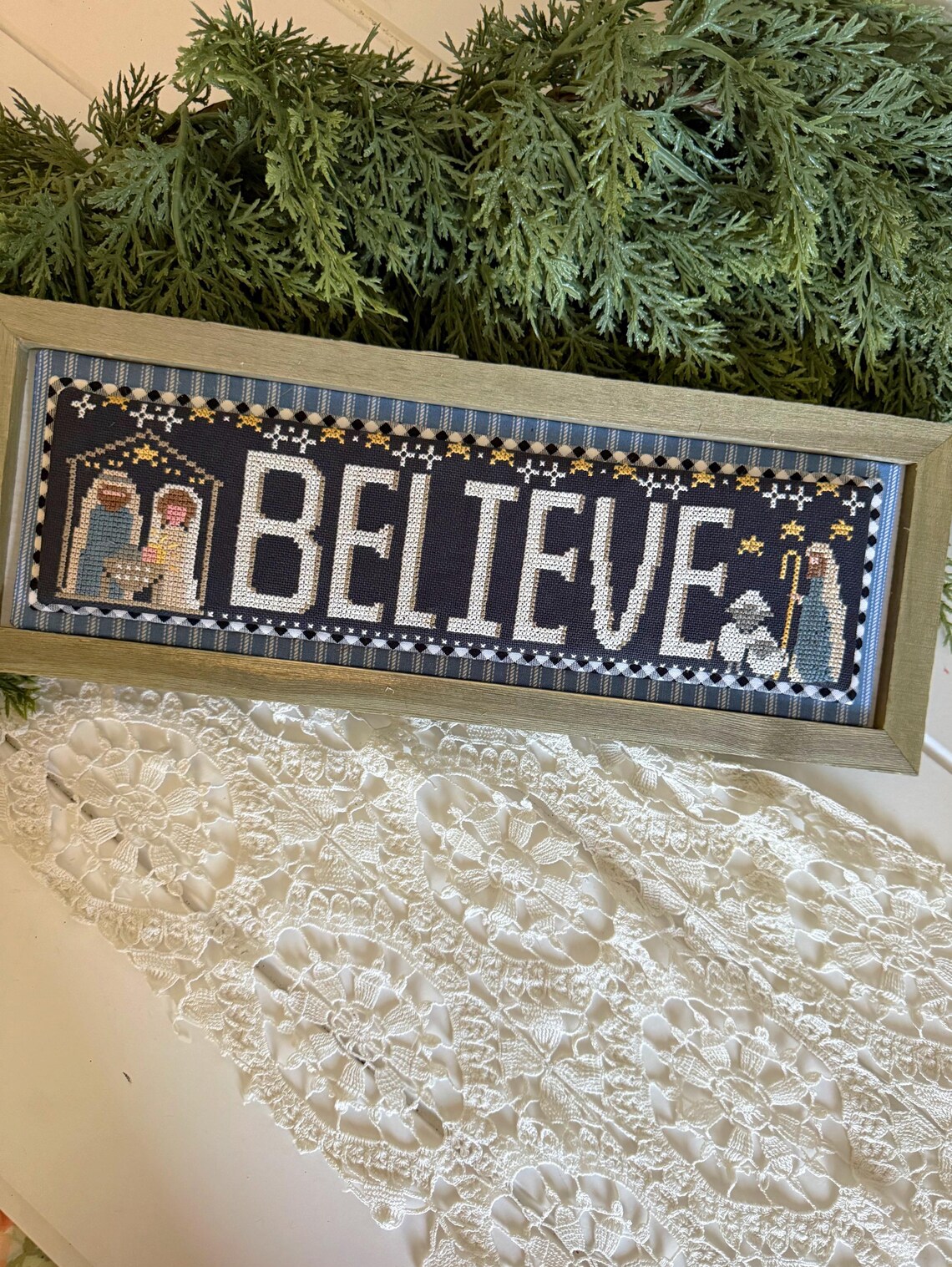 Believe-word Swap Cross Stitch Chart - Etsy