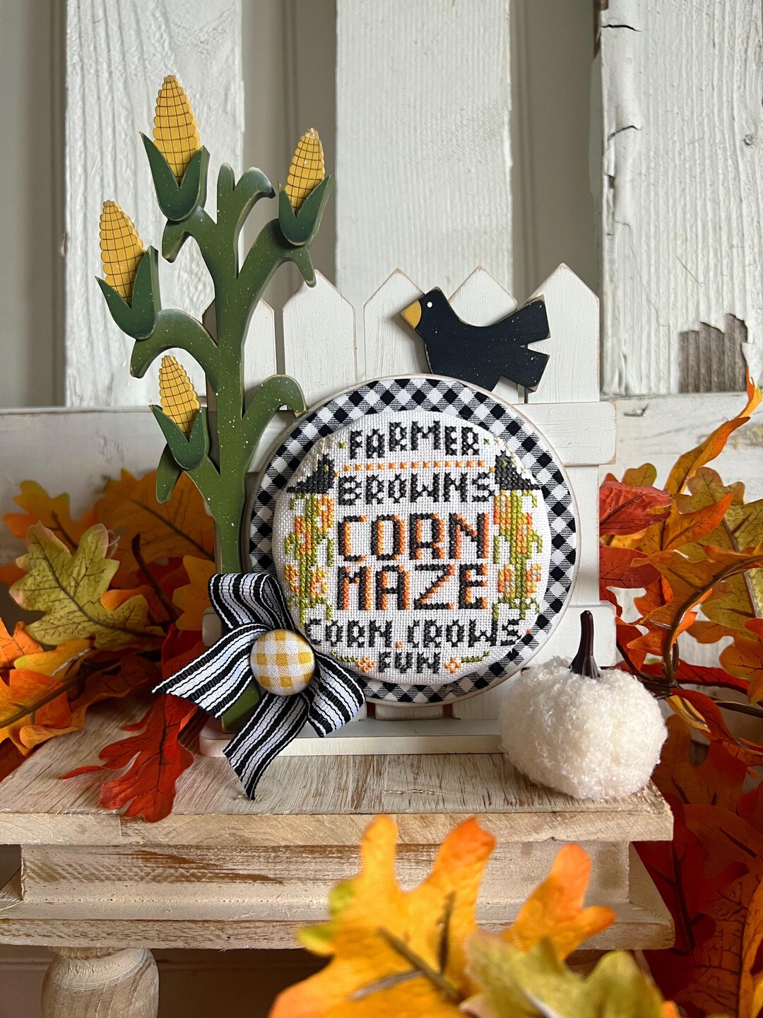 Farmer Browns Corn Maze-roundabouts Cross Stitch Series - Etsy