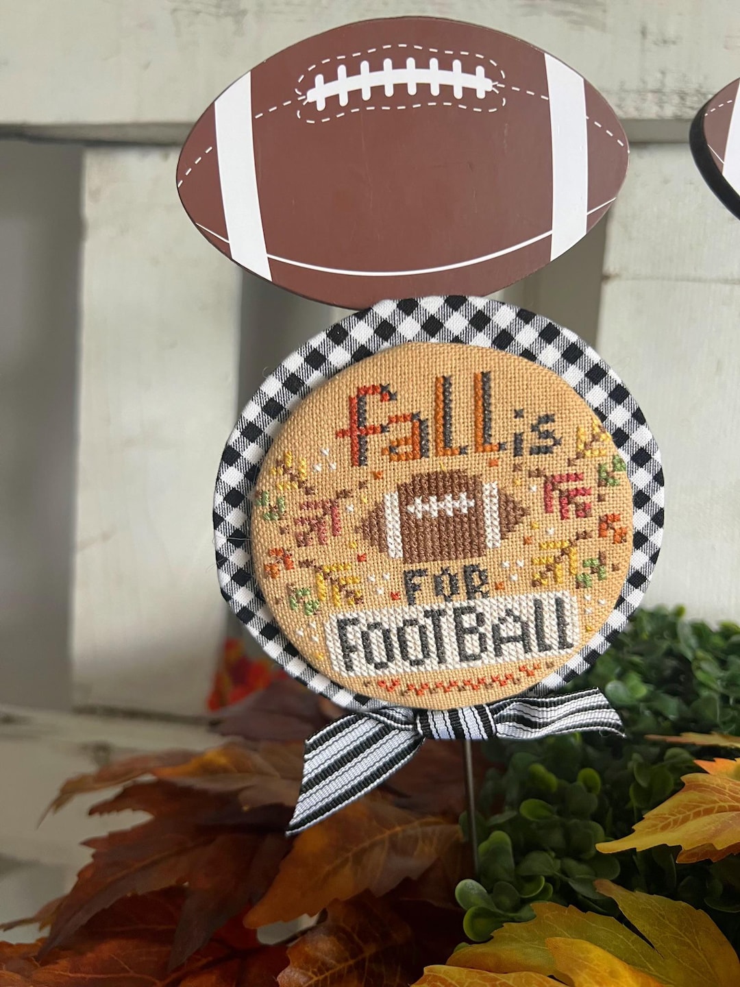 Fall is for Football-roundabouts Cross Stitch Series - Etsy