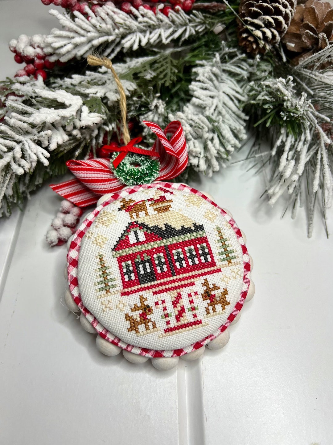 Candy Cane Cottage-roundabouts - Etsy