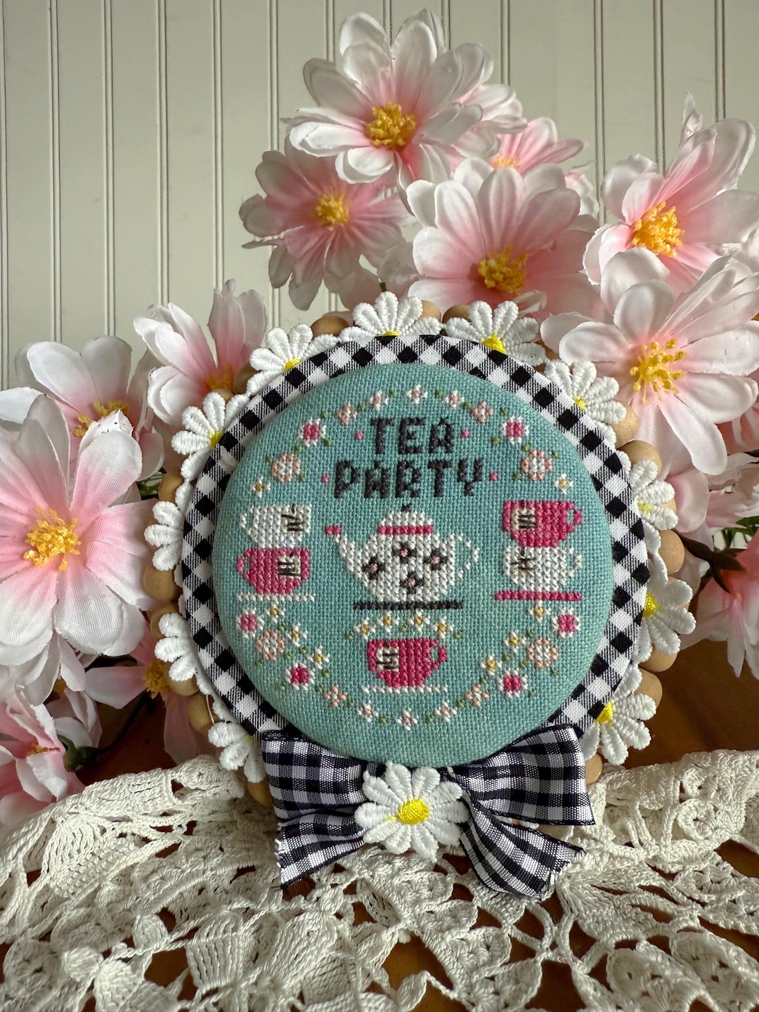 Tea Party With Bonus Time for Tea-roundabouts Cross Stitch Chart - Etsy