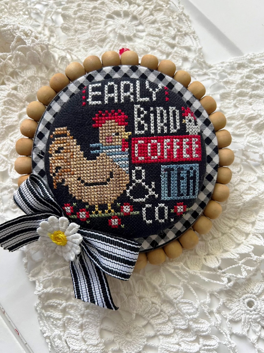 Early Bird Coffee & Tea-roundabouts Cross Stitch Series - Etsy