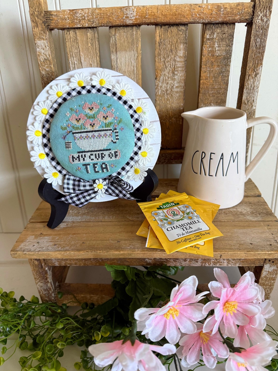 My Cup of Tea-roundabouts Cross Stitch Chart - Etsy