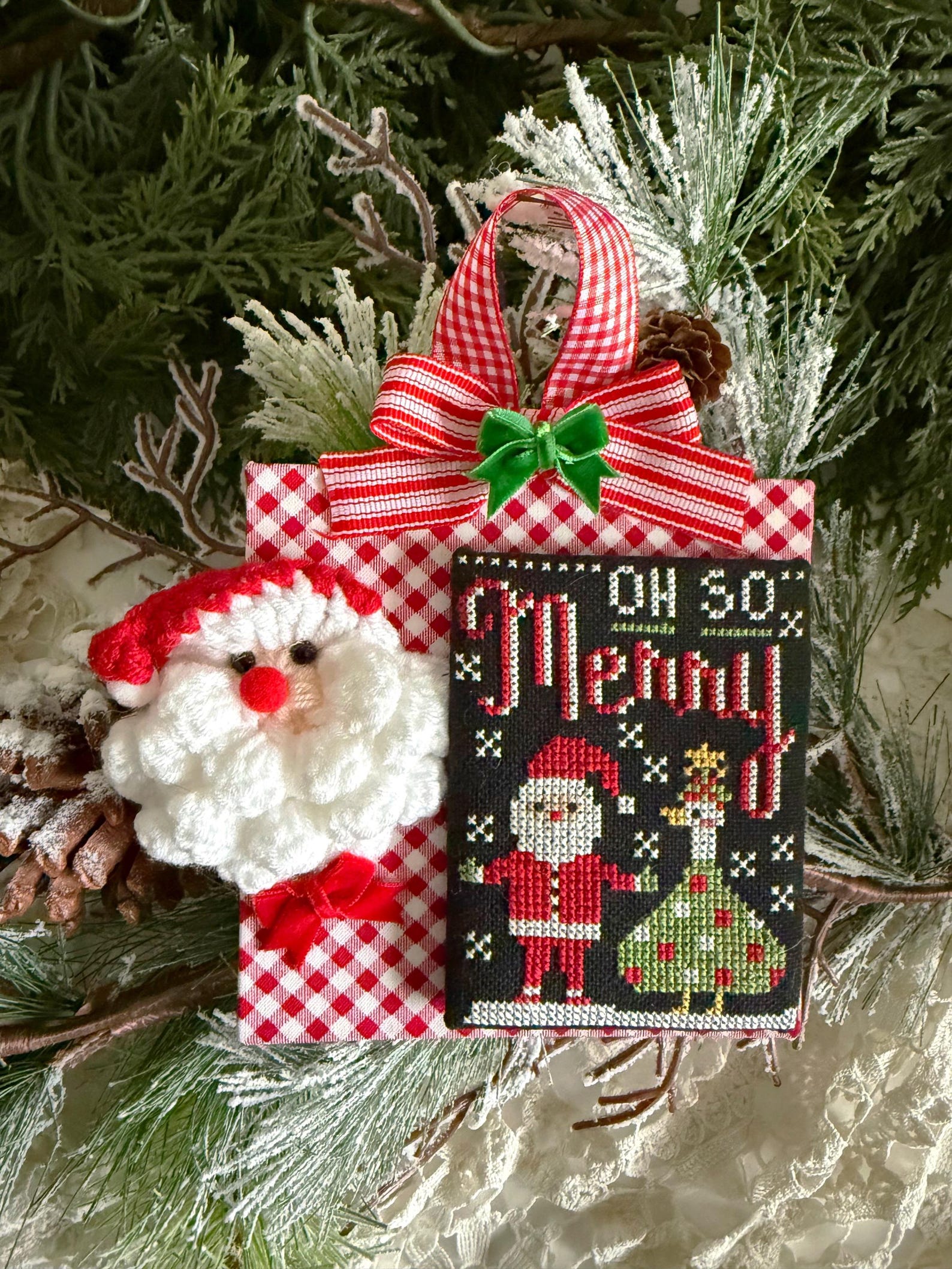 Oh so Merry Goose-tiered Tray Tidbits Cross Stitch Chart - Etsy