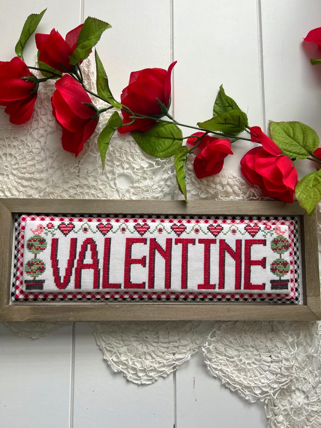 Valentine-word Swap Cross Stitch Chart - Etsy