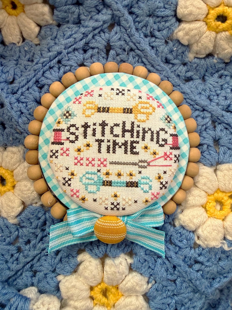 Stitching Time With Bonus Love to Stitch-roundabouts Cross Stitch - Etsy