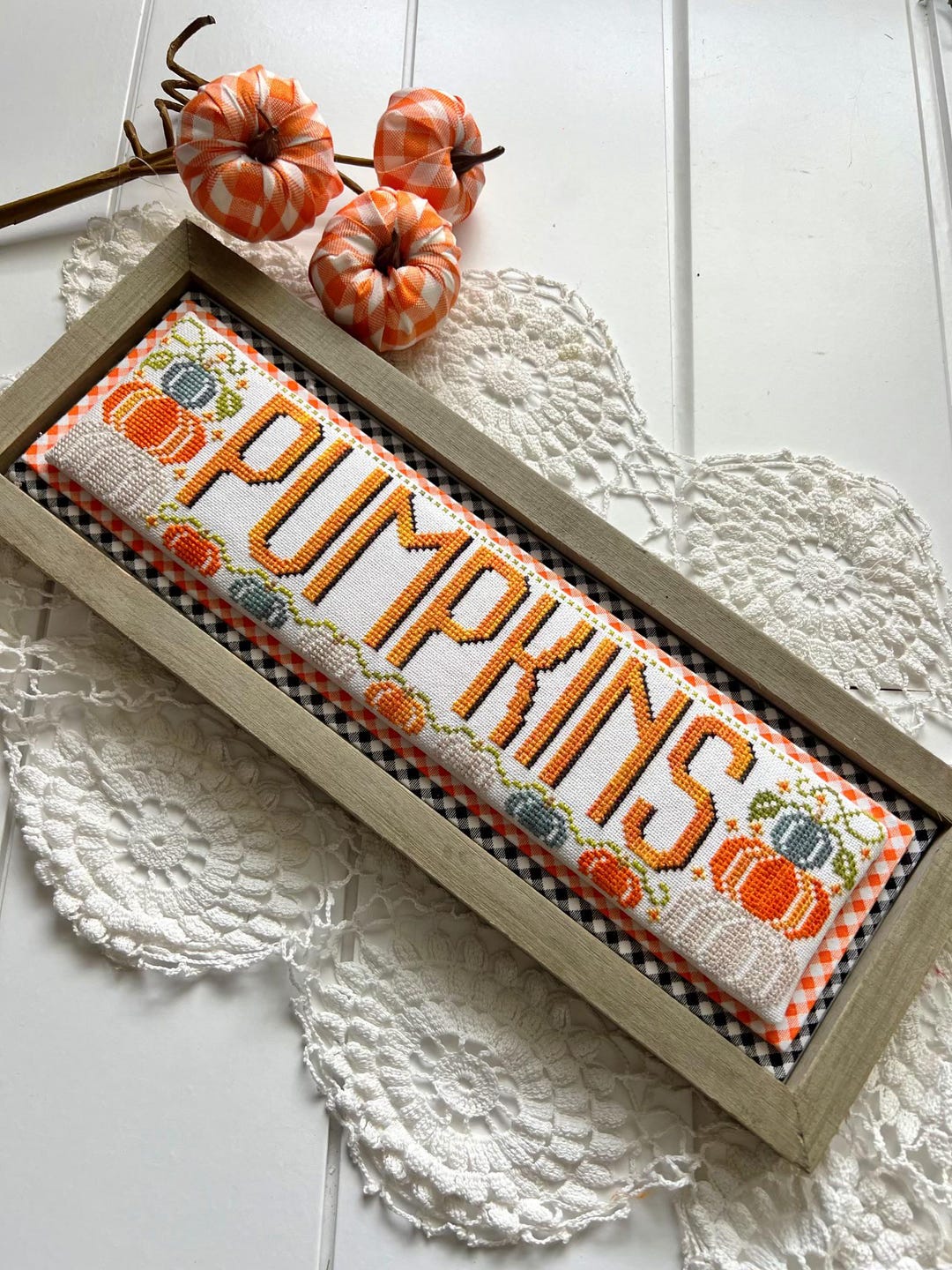 Pumpkins-word Swap Cross Stitch Series - Etsy