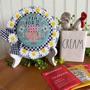 Tea for Two-roundabouts Cross Stitch Chart - Etsy