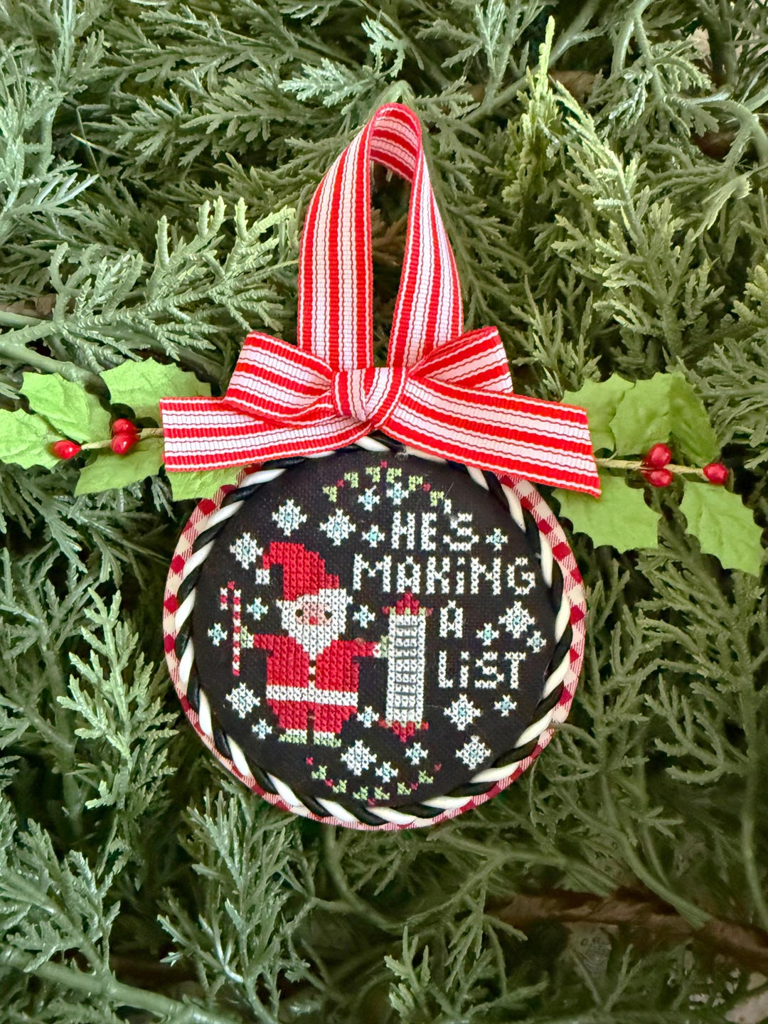 Making a List With Bonus Family Christmas-roundabouts Cross Stitch ...