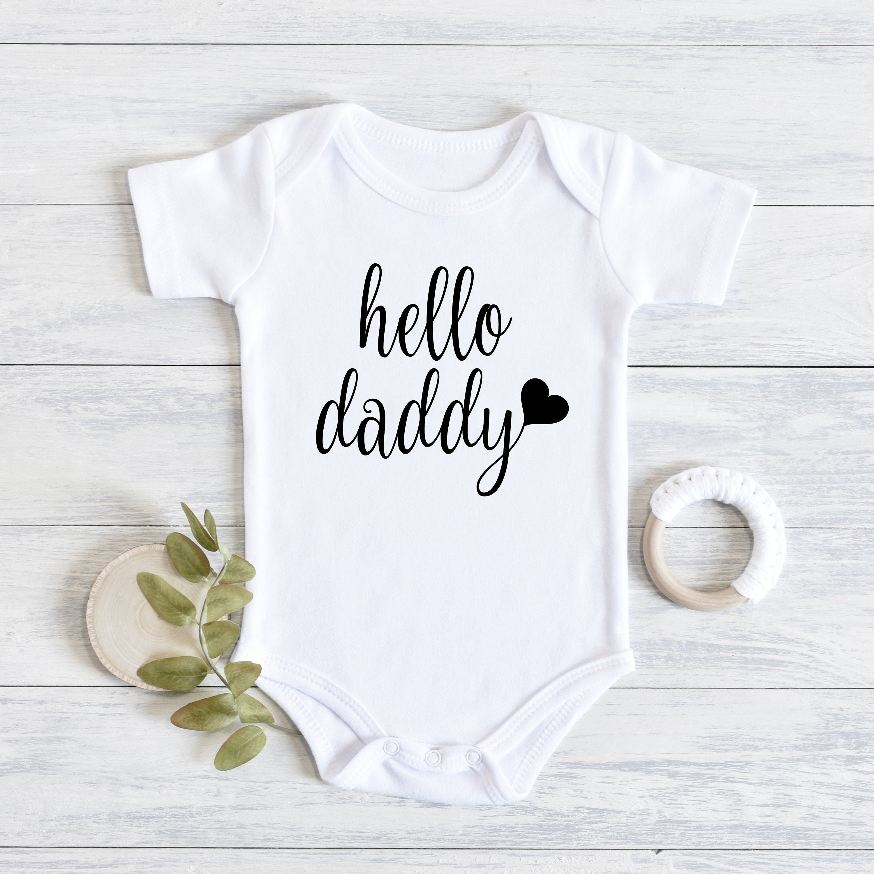 Hello Daddy Onesie® Announcement Onesie® Husband Pregnancy - Etsy Hello Daddy Onesie® Announcement Onesie® Husband Pregnancy - Etsy