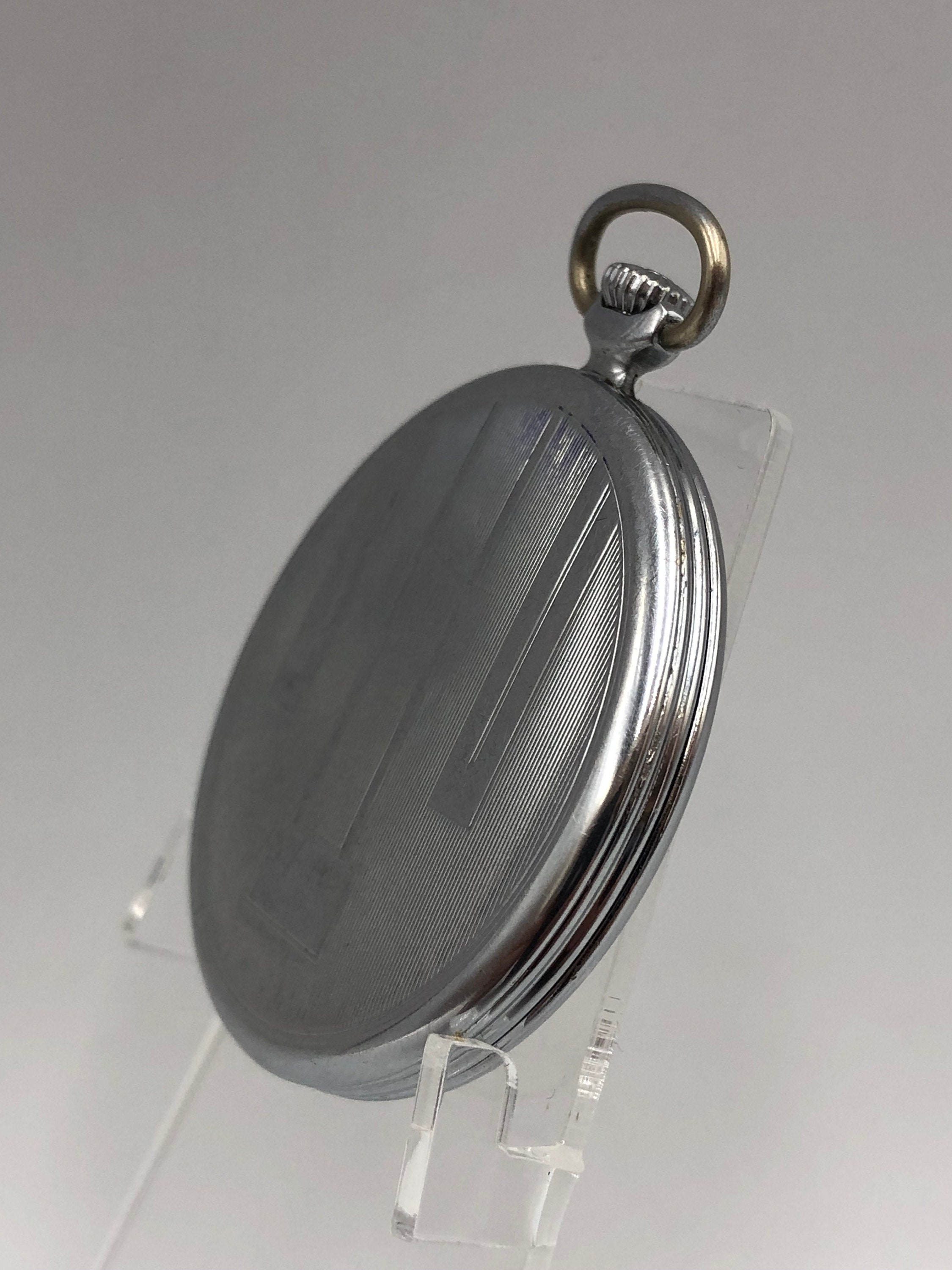 Vintage Mechanical Pocket Watch Molnija Pocket Watch Soviet - Etsy