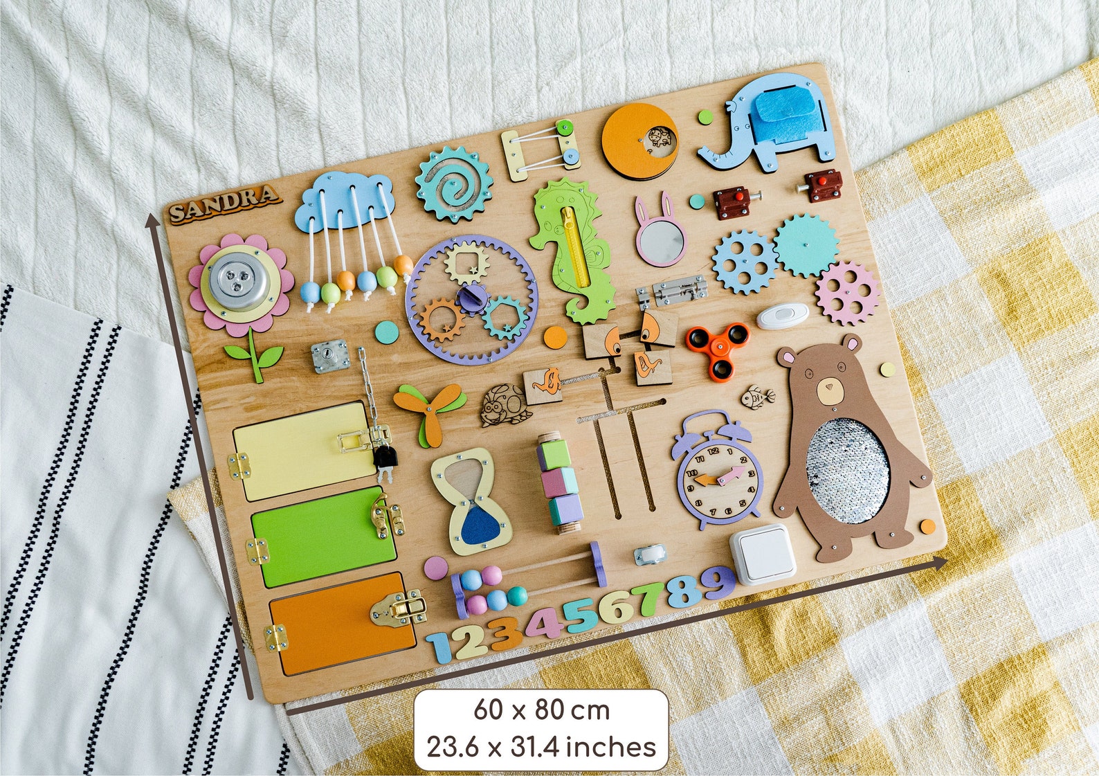 Busy Board, Toddler Busy Board, Mini Busy Board, Montessori Busy Board ...
