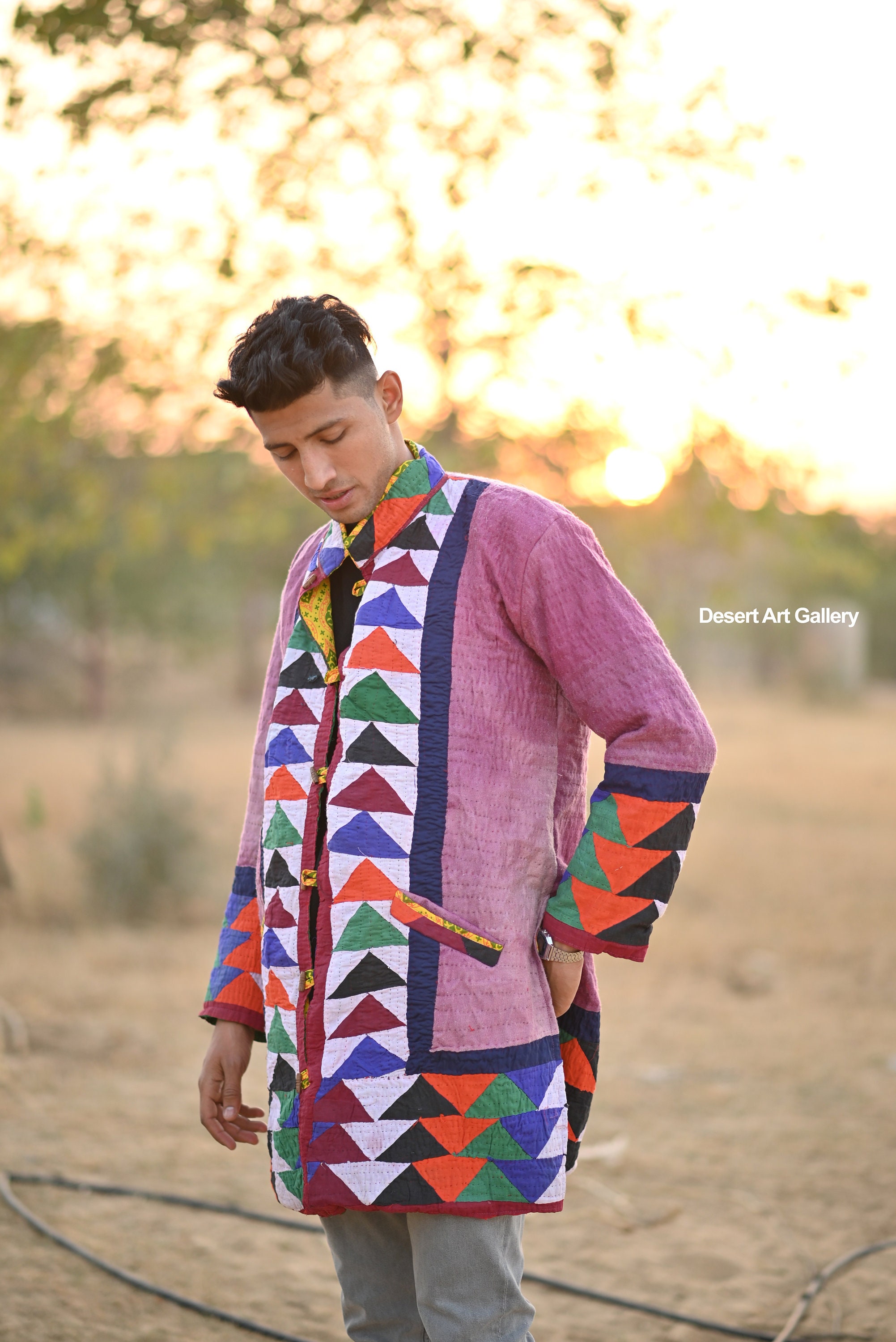 HANDMADE JACKET 1970 Old Fabric Antique Long Jacket /vintage - Etsy