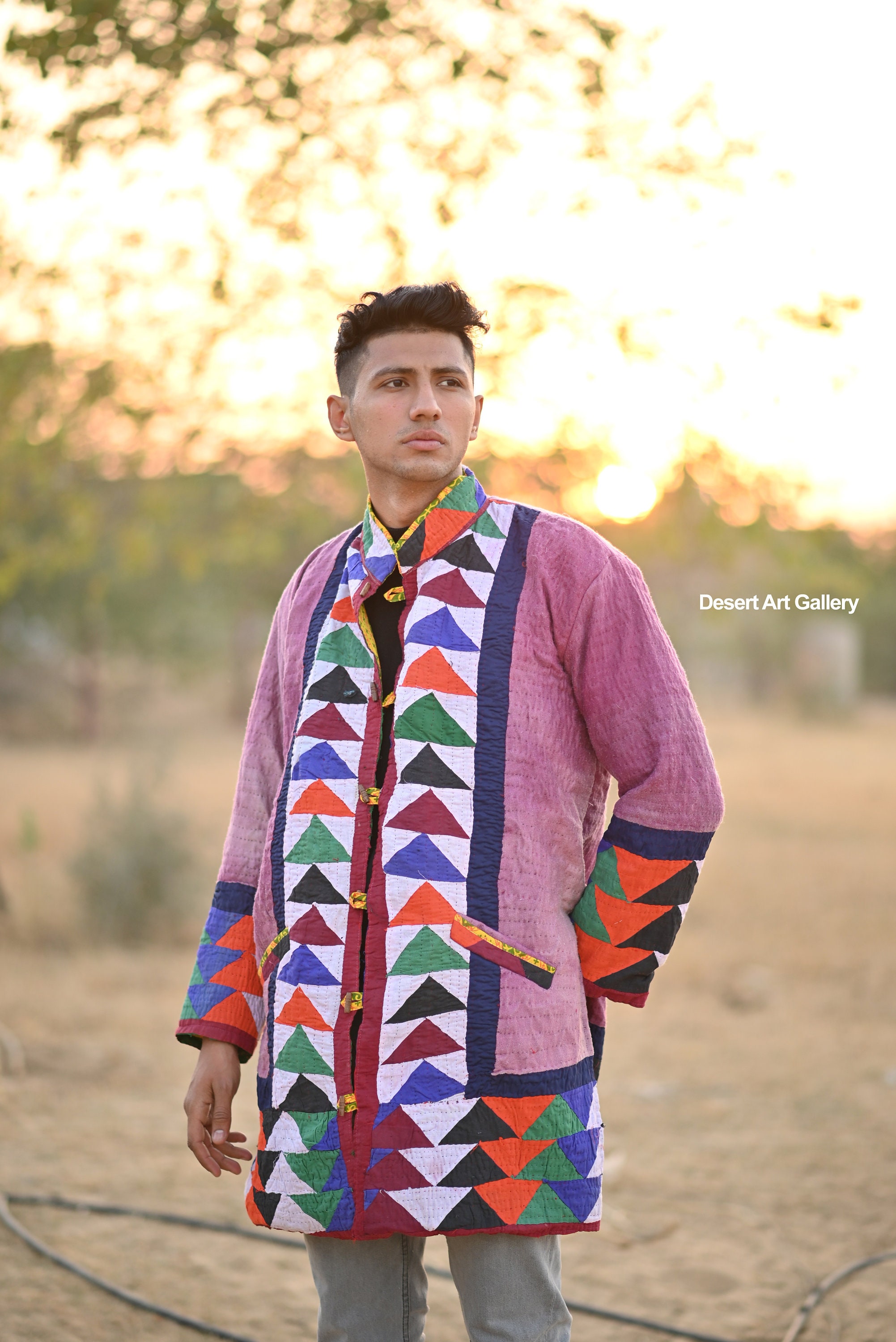 HANDMADE JACKET 1970 Old Fabric Antique Long Jacket /vintage - Etsy