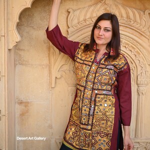 Women Old Handmade Mukka Work Vintage Kurta /patchwork Kurta ...