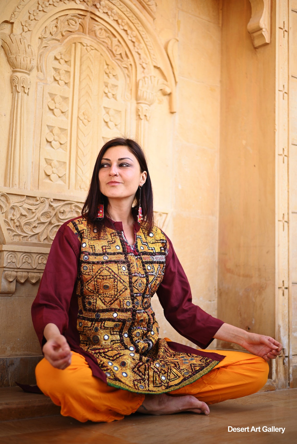 Women Old Handmade Mukka Work Vintage Kurta /patchwork Kurta / - Etsy