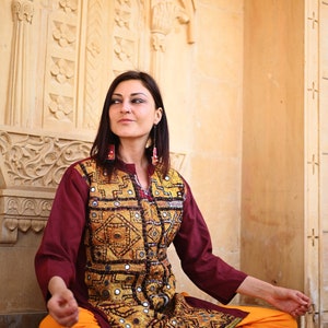 Women Old Handmade Mukka Work Vintage Kurta /patchwork Kurta ...