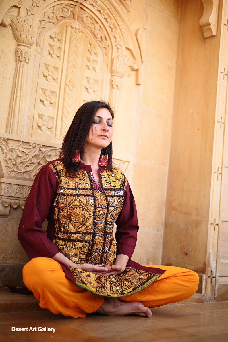 Women Old Handmade Mukka Work Vintage Kurta /patchwork Kurta ...