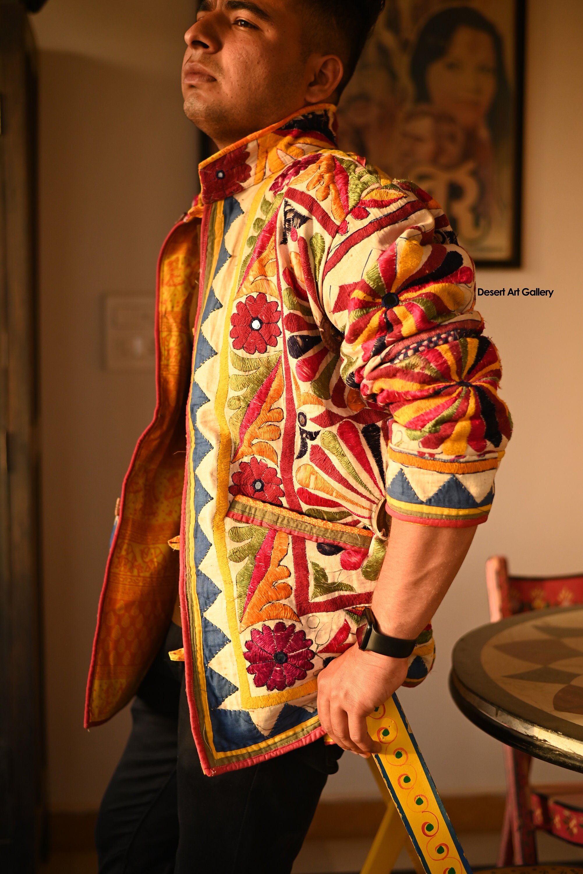 Banjara Handmade Embroidery Jacket With Mirror Work Size X Large Little ...