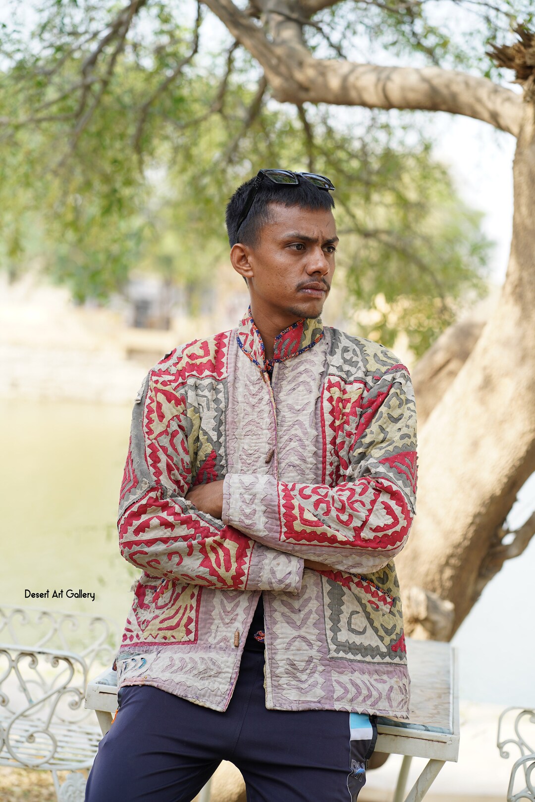 Handmade Kantha Quilted Jacket: Vintage Raali Carpet, Desert Style - Etsy