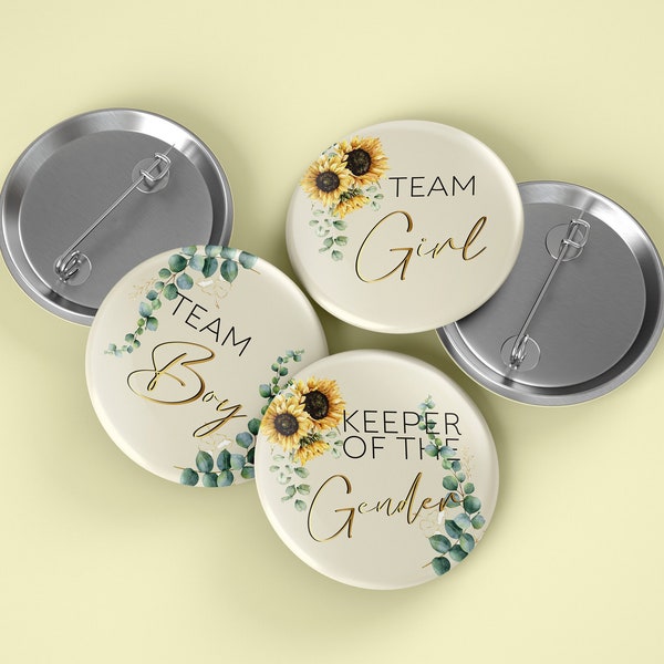 Gender Reveal Button - Etsy