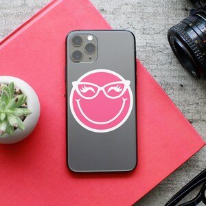 Smiley Face With Glasses & Eyelashes – Cute Girly Smiley Clipart in PNG ...