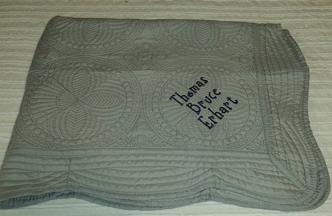 Custom Embroidered Heirloom Baby Quilt - Etsy